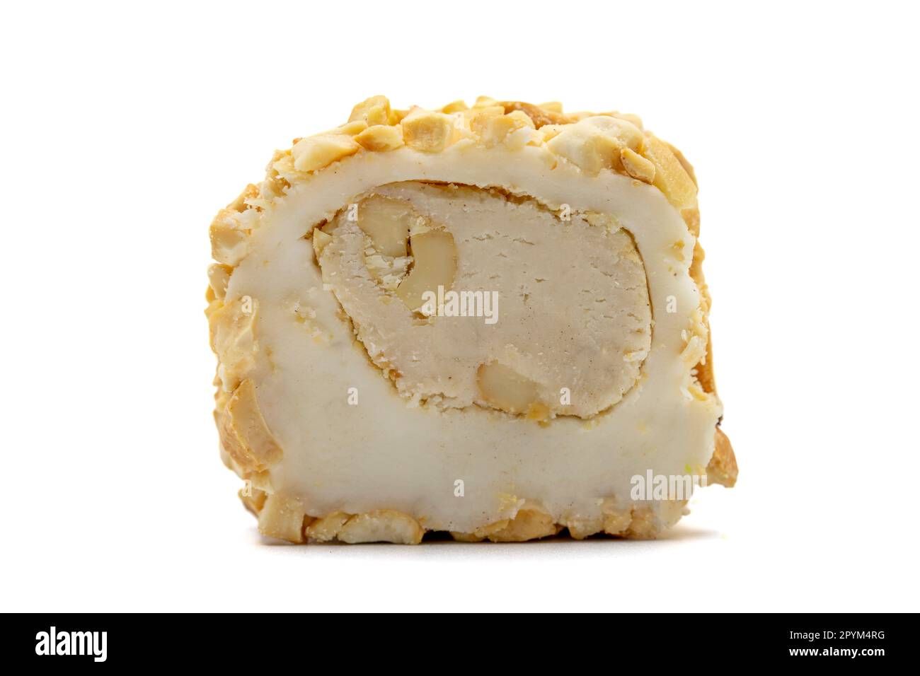 Turkish Delight with Hazelnut. Turkish delight with cream filling ...