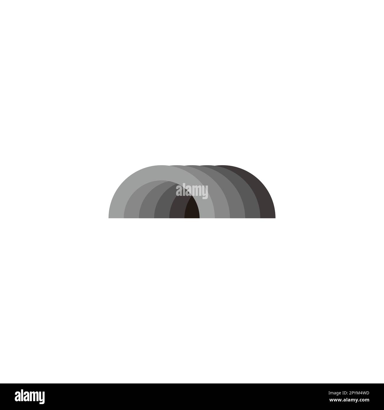 Cave, 3d geometric symbol simple logo vector Stock Vector Image & Art ...