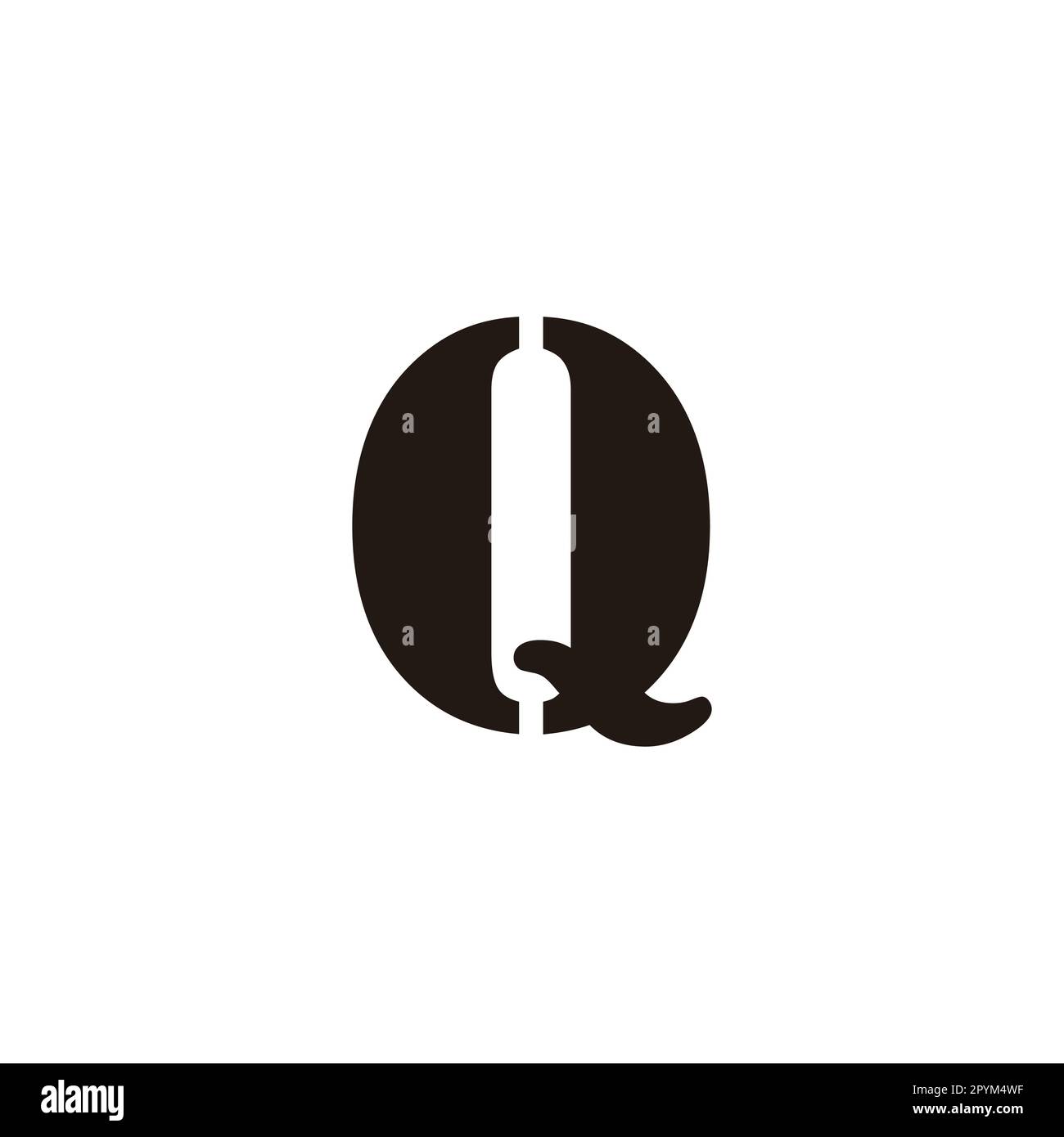 Letter Q coin geometric symbol simple logo vector Stock Vector Image ...