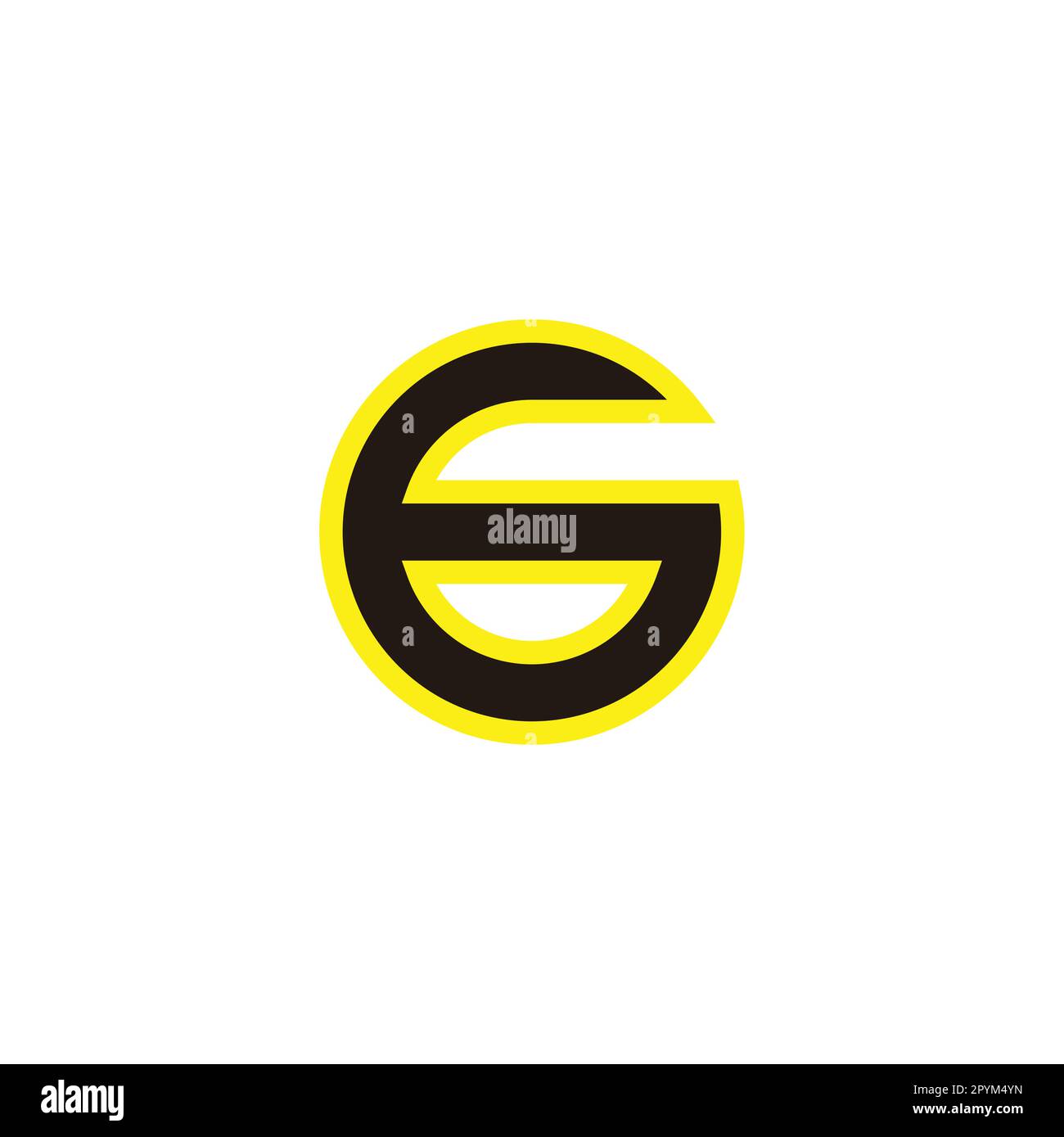 Number 6 circle, neon geometric symbol simple logo vector Stock Vector ...