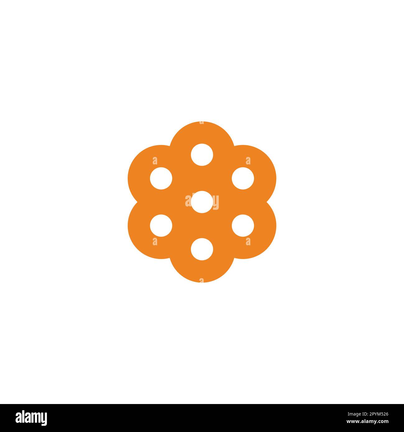 Biscuit, food, bread, circles geometric symbol simple logo vector Stock ...