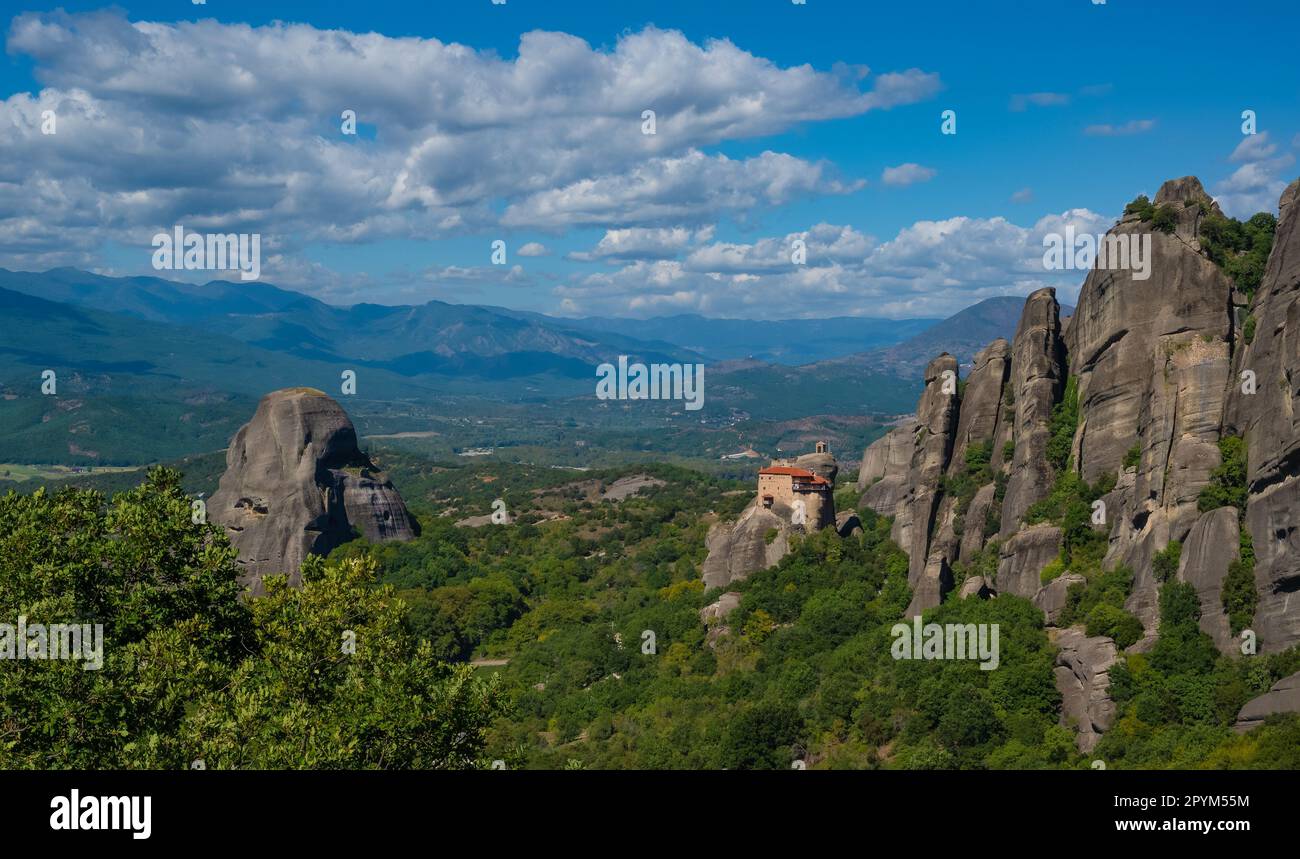 Greece. Meteora - incredible sandstone rock formations and monasteries ...