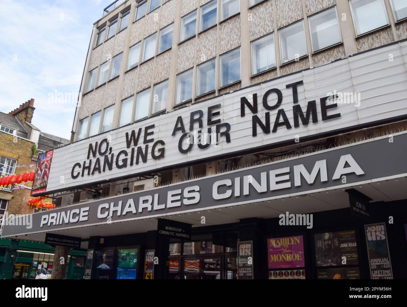 London, UK. 4th May 2023. The marquee at Prince Charles cinema in West ...