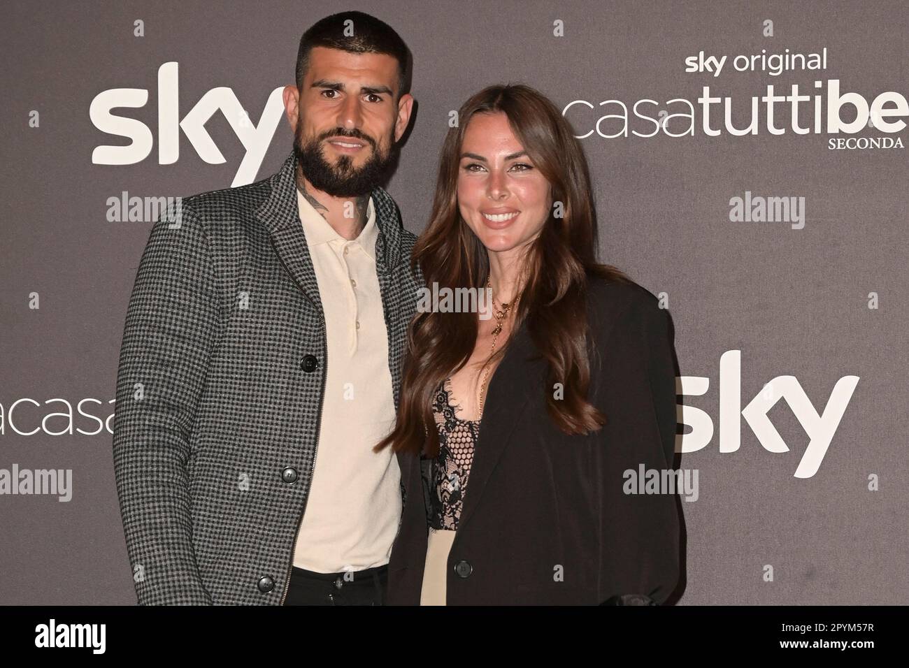 Rom, Italien. 03rd May, 2023. Micol Olivieri mit Ehemann Christian ...