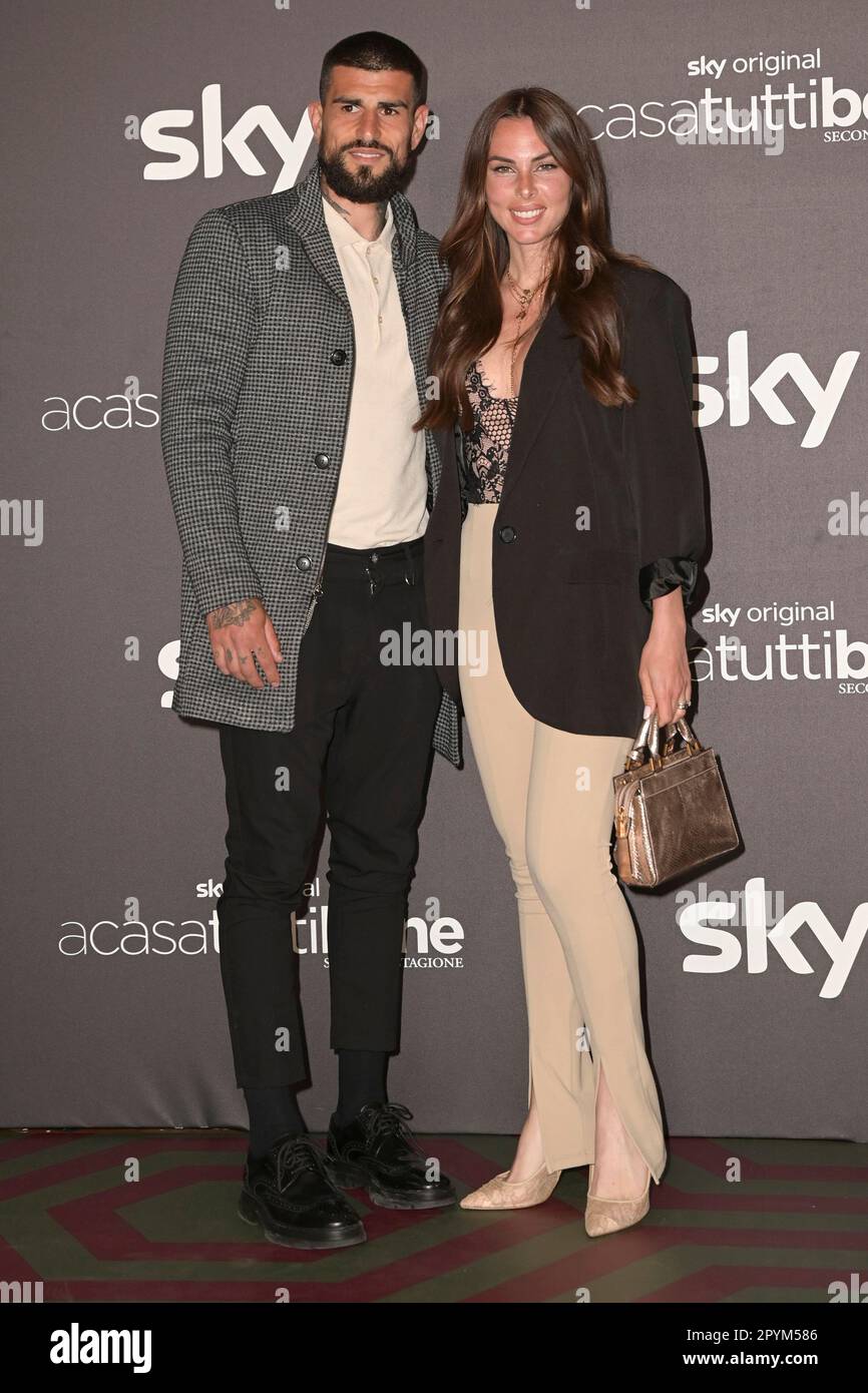 Rom, Italien. 03rd May, 2023. Micol Olivieri mit Ehemann Christian Massella beim Photocall zur 2 ...