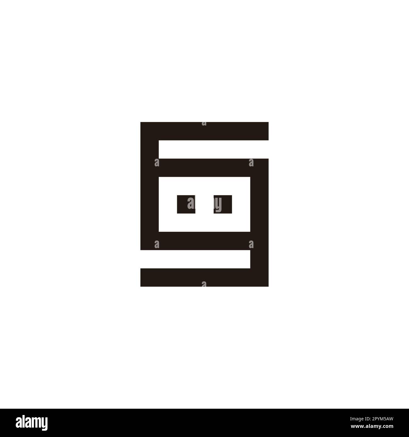 Number 6, 8 and 9 square geometric symbol simple logo vector Stock ...