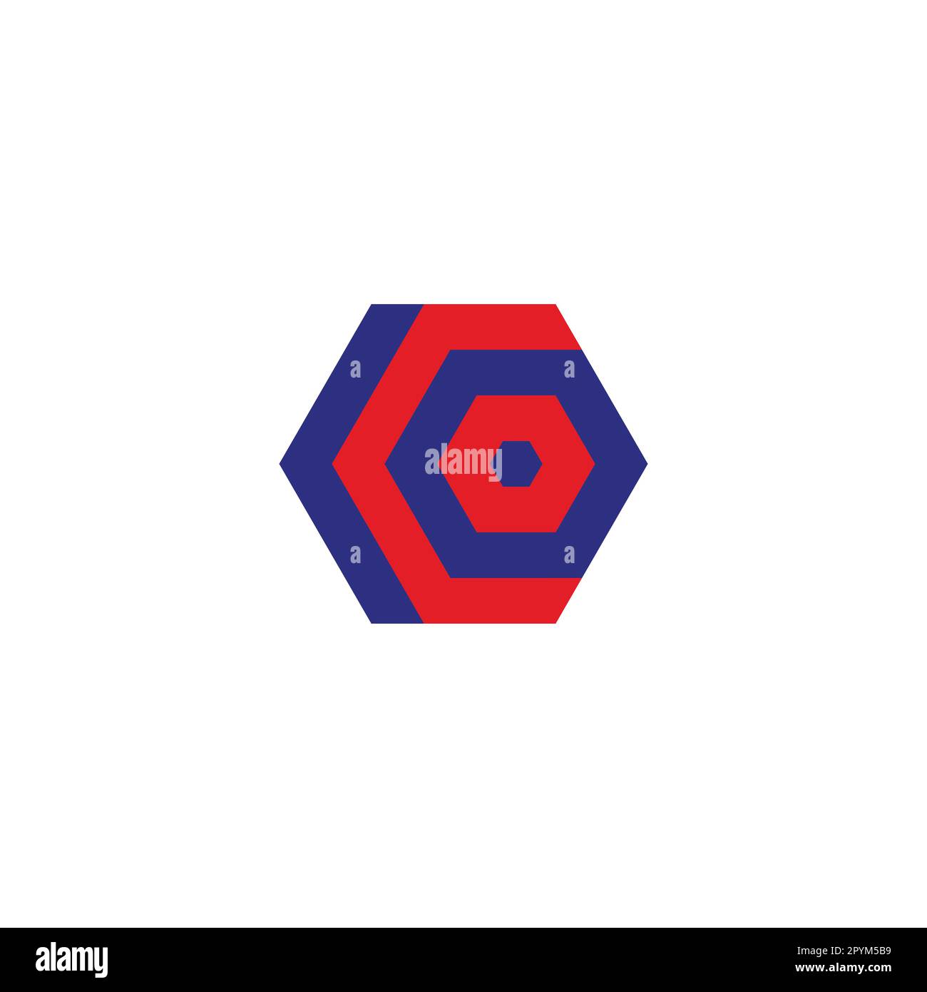 Letter C and O tool, technology, hexagon geometric symbol simple logo vector Stock Vector Image ...