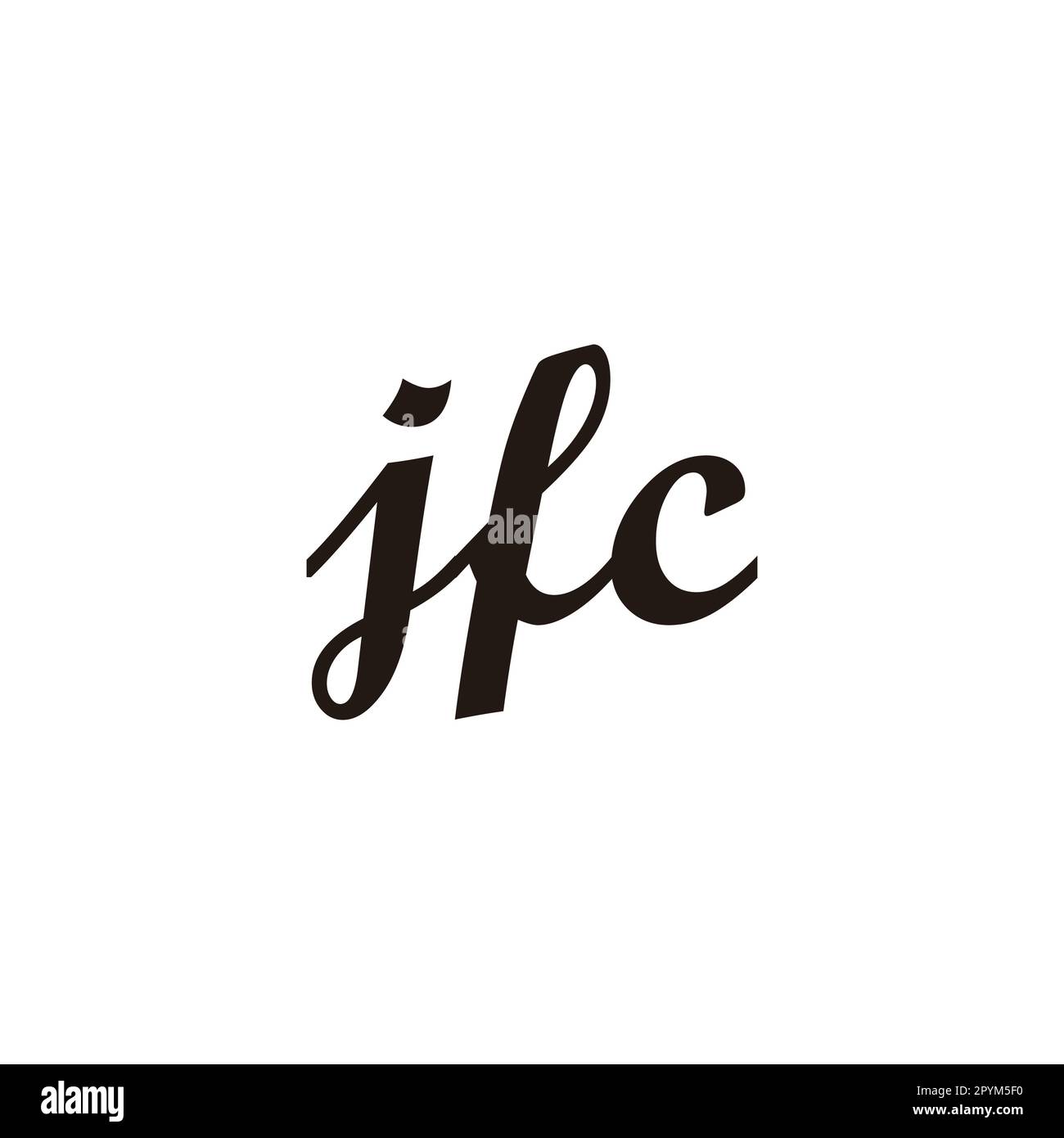 Letter jfc connect geometric symbol simple logo vector Stock Vector ...
