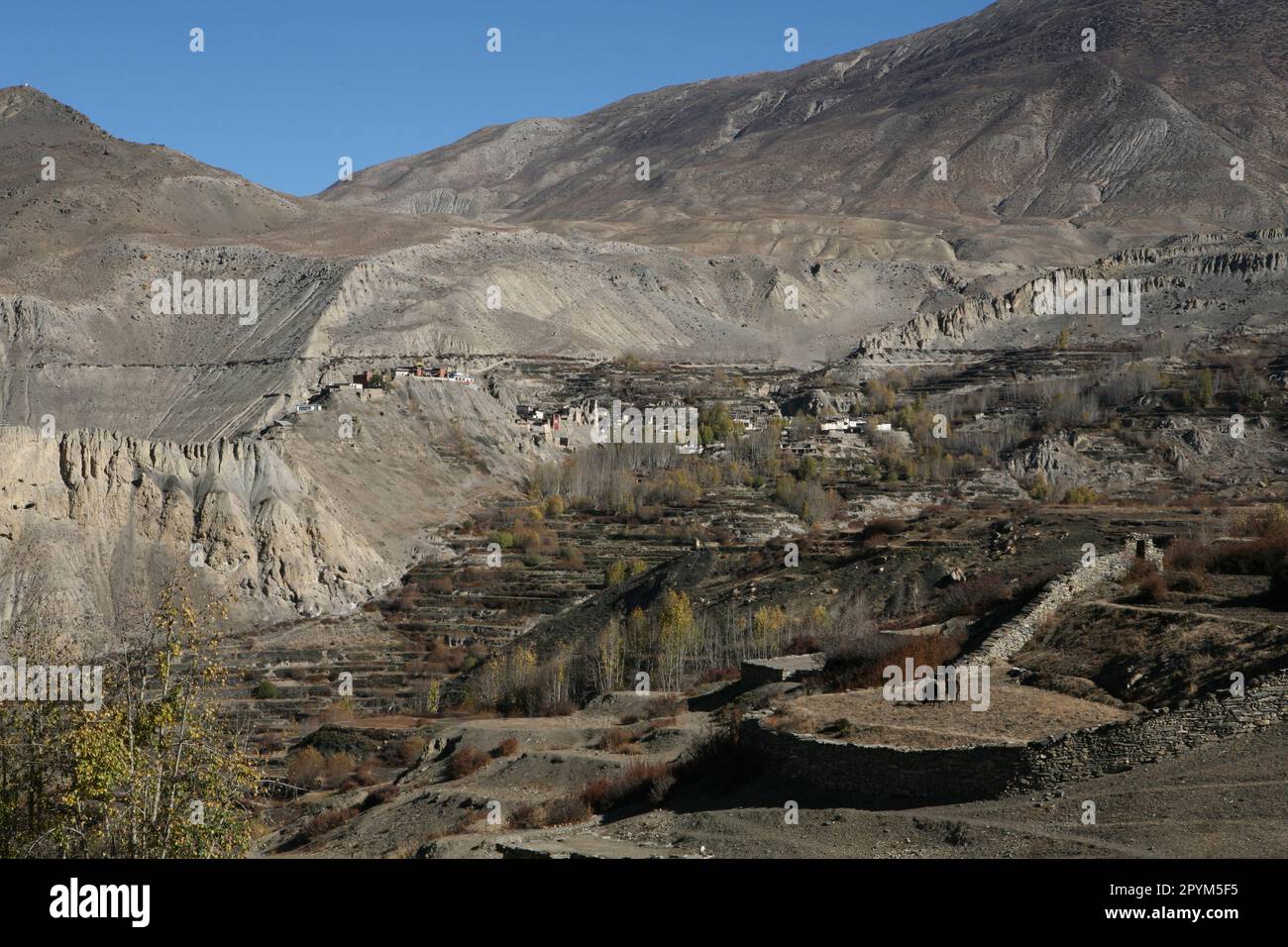High elevation mountain vistas in Nepal Stock Photo - Alamy