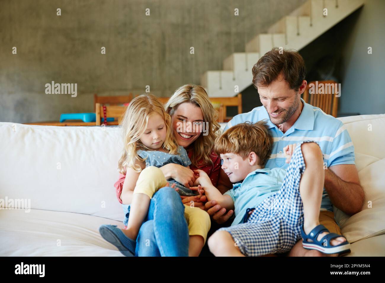 The love of family makes life so beautiful. a happy family bonding ...