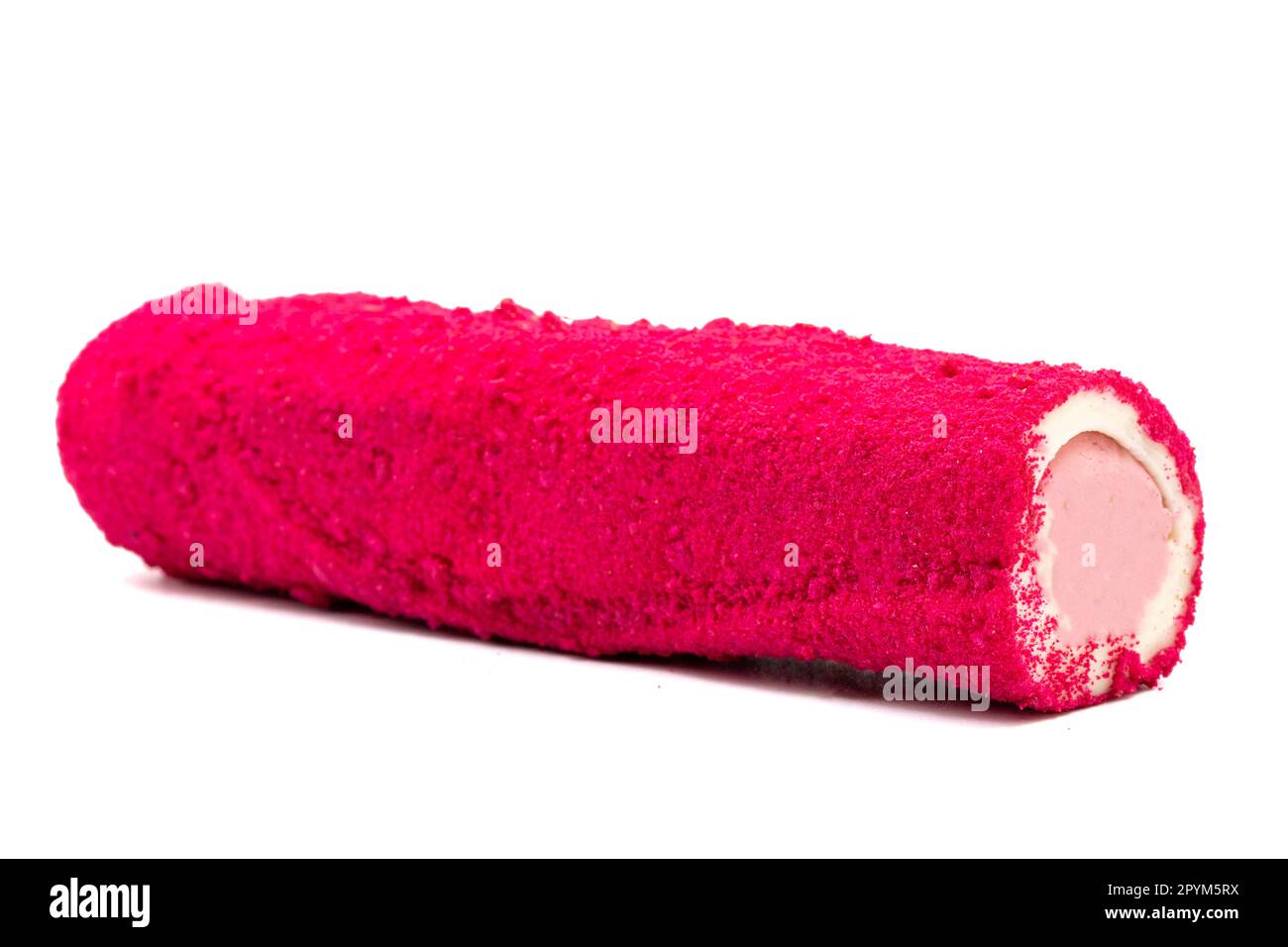 Turkish delight with raspberry powder. Turkish delight with cream ...