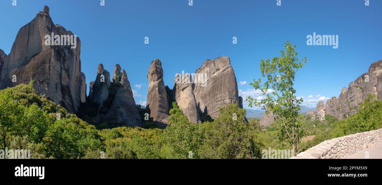 Greece. Meteora - incredible sandstone rock formations and monasteries ...