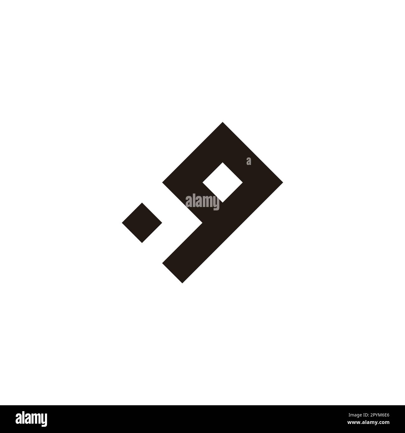 Number 9 dot, square geometric symbol simple logo vector Stock Vector ...