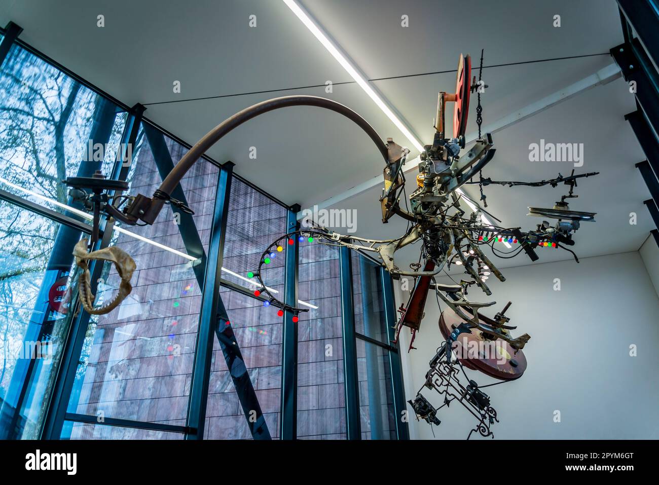Swiss painter and sculptor Jean Tinguely's artwork in the Museum ...