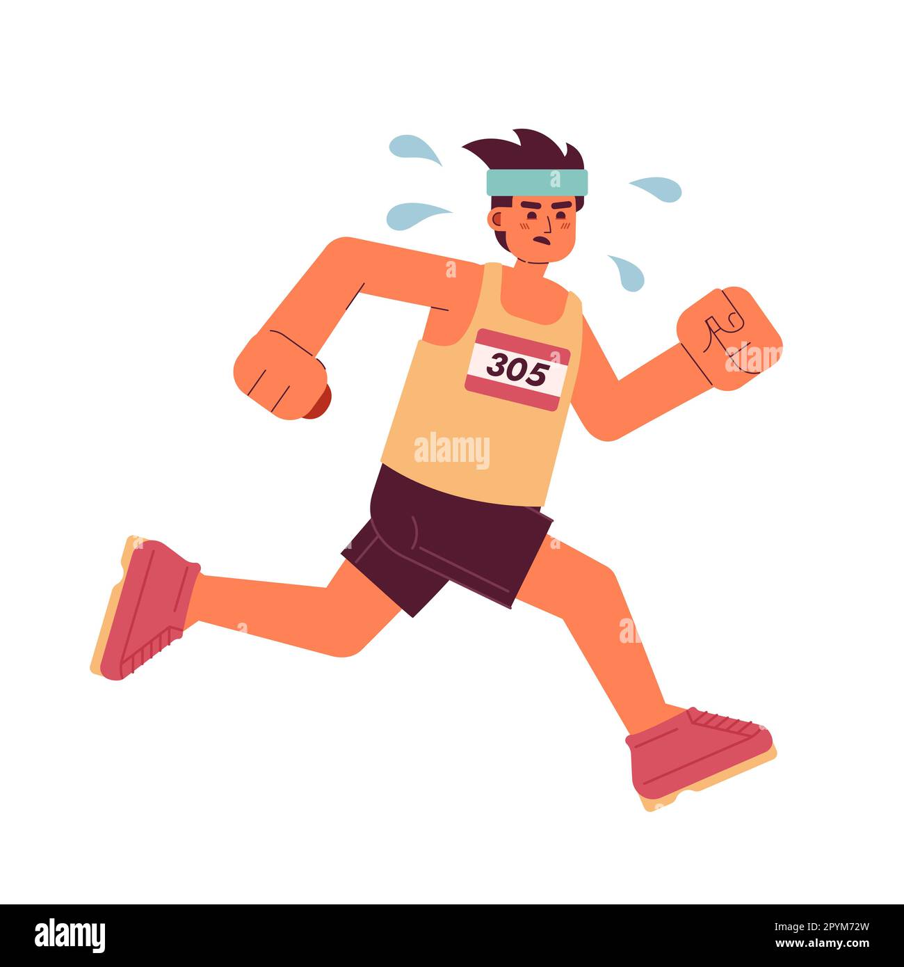 Body conscious in self improvement flat concept vector spot ...