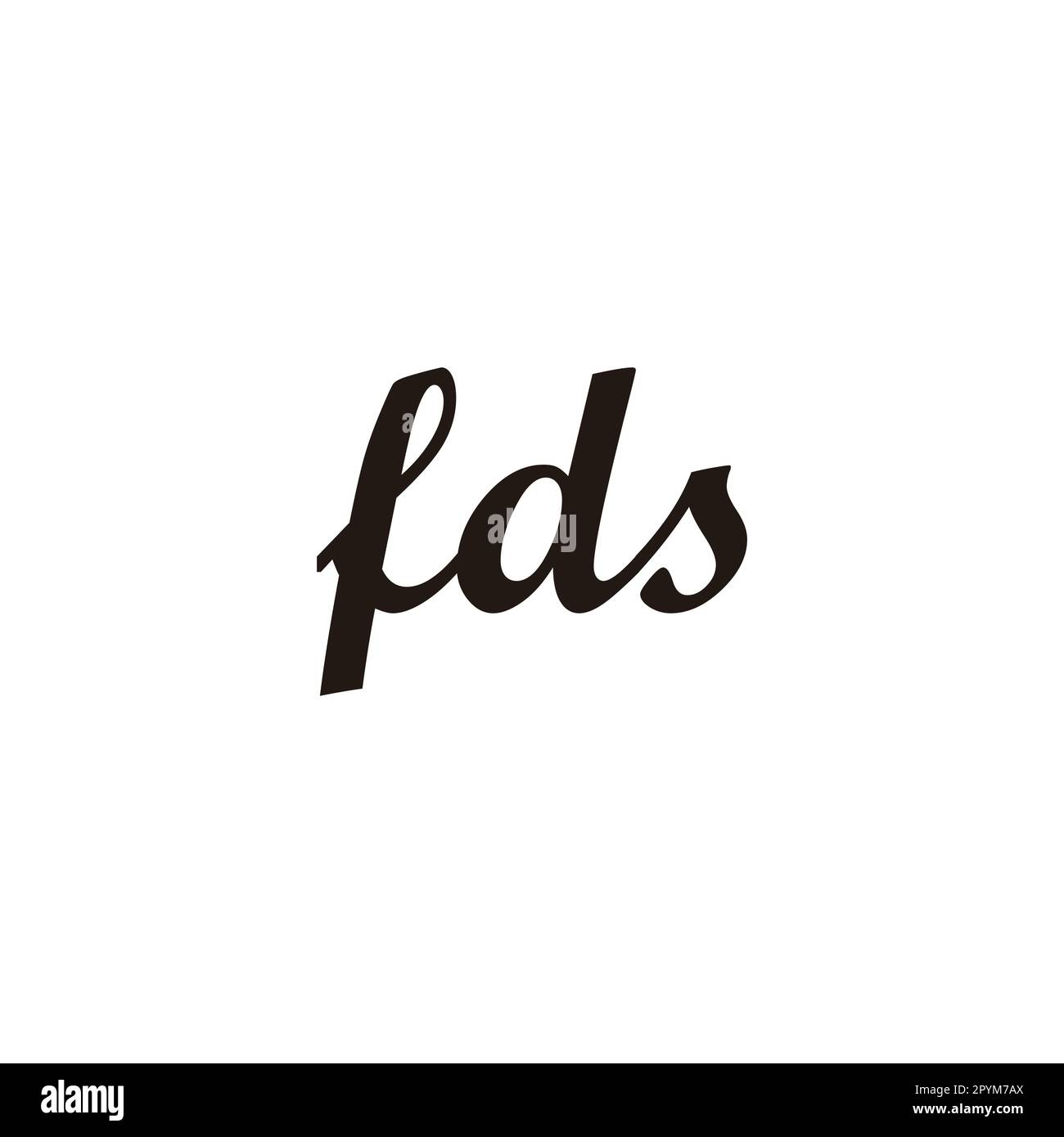 Letter fds connect geometric symbol simple logo vector Stock Vector ...
