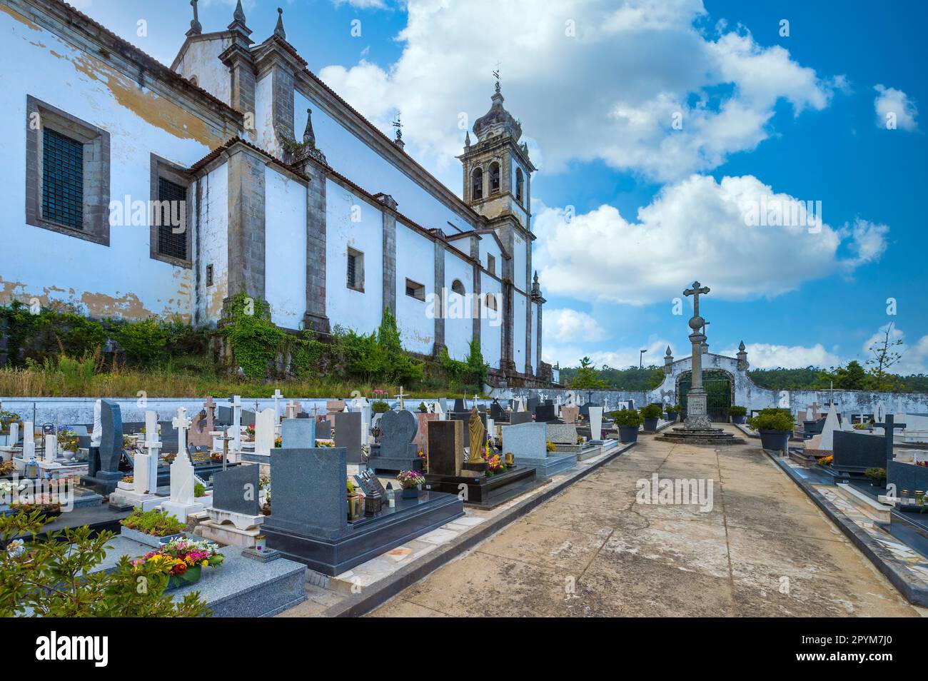St. Martin of Tibaes Monastery cemetery, Braga, Minho, Portugal Stock Photo - Alamy