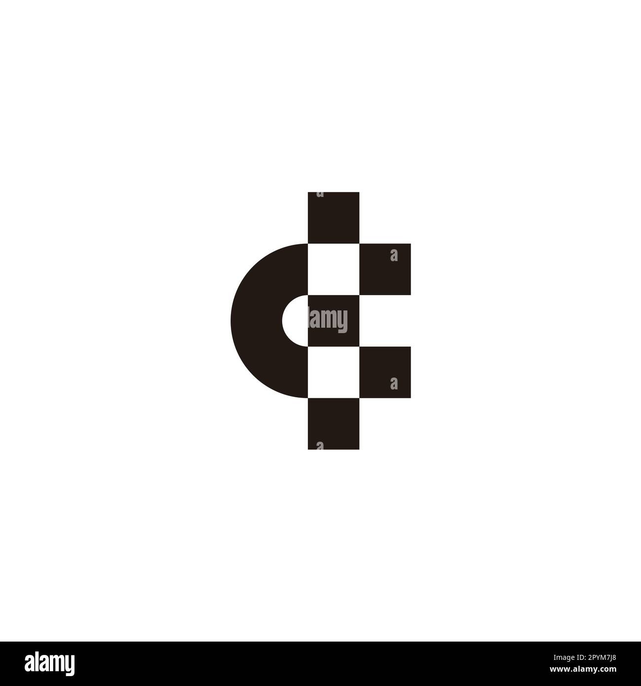 Letter C squares geometric symbol simple logo vector Stock Vector Image ...