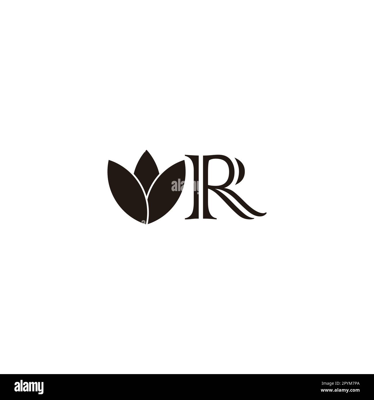 Letter R flower geometric symbol simple logo vector Stock Vector Image ...