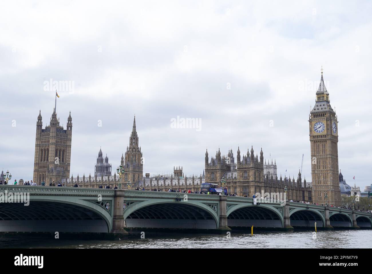 London, UK. 02nd May, 2023. London landmarks, Big Ben and Palace of ...