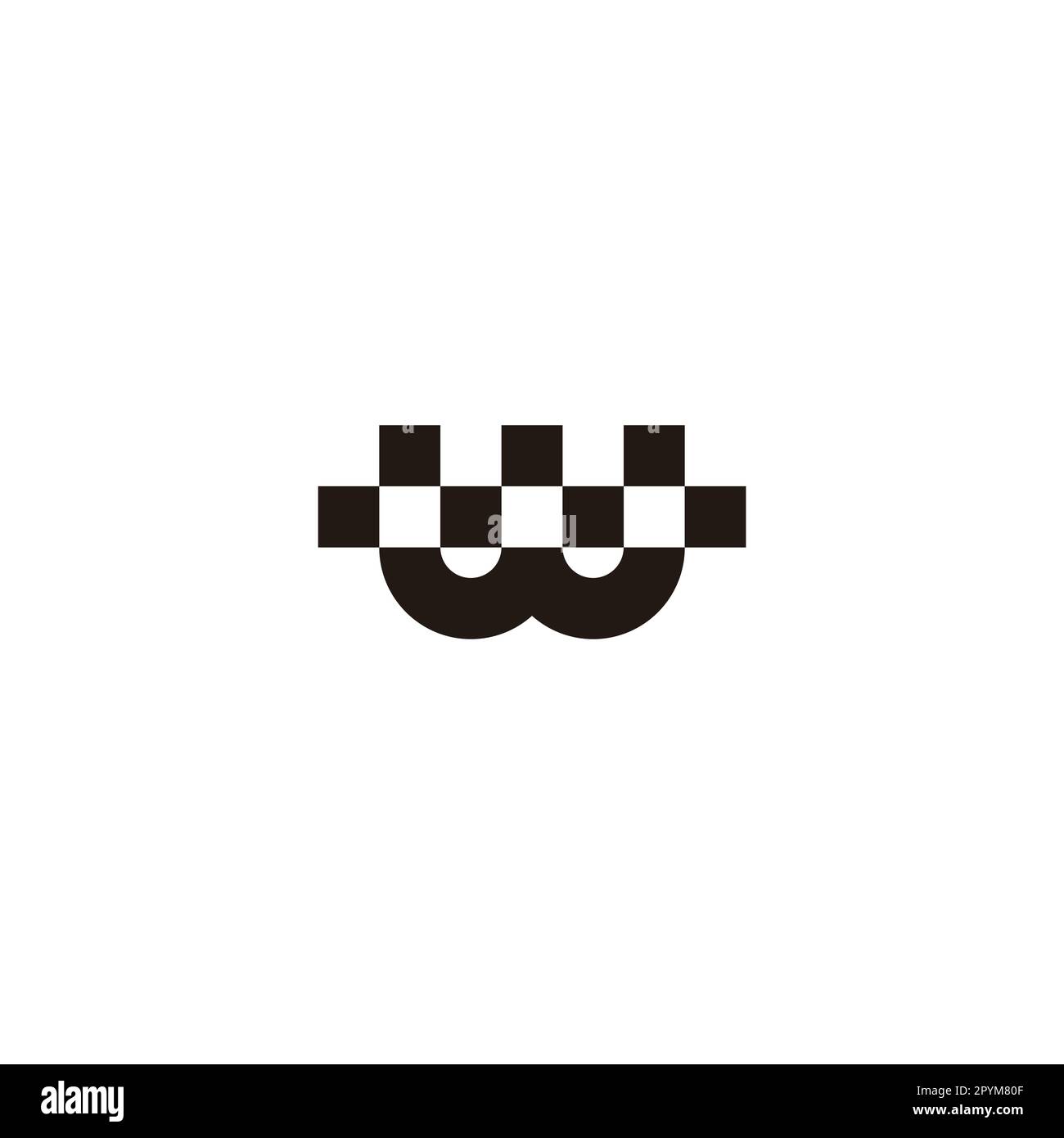 Letter w squares geometric symbol simple logo vector Stock Vector Image ...