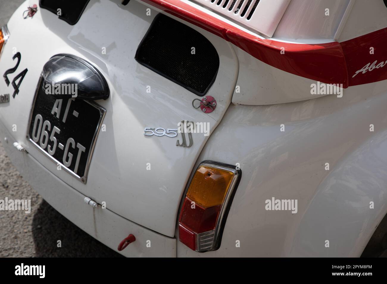 Bordeaux , Aquitaine France - 05 01 2023 : Fiat 500 abarth 595 ss retro ...