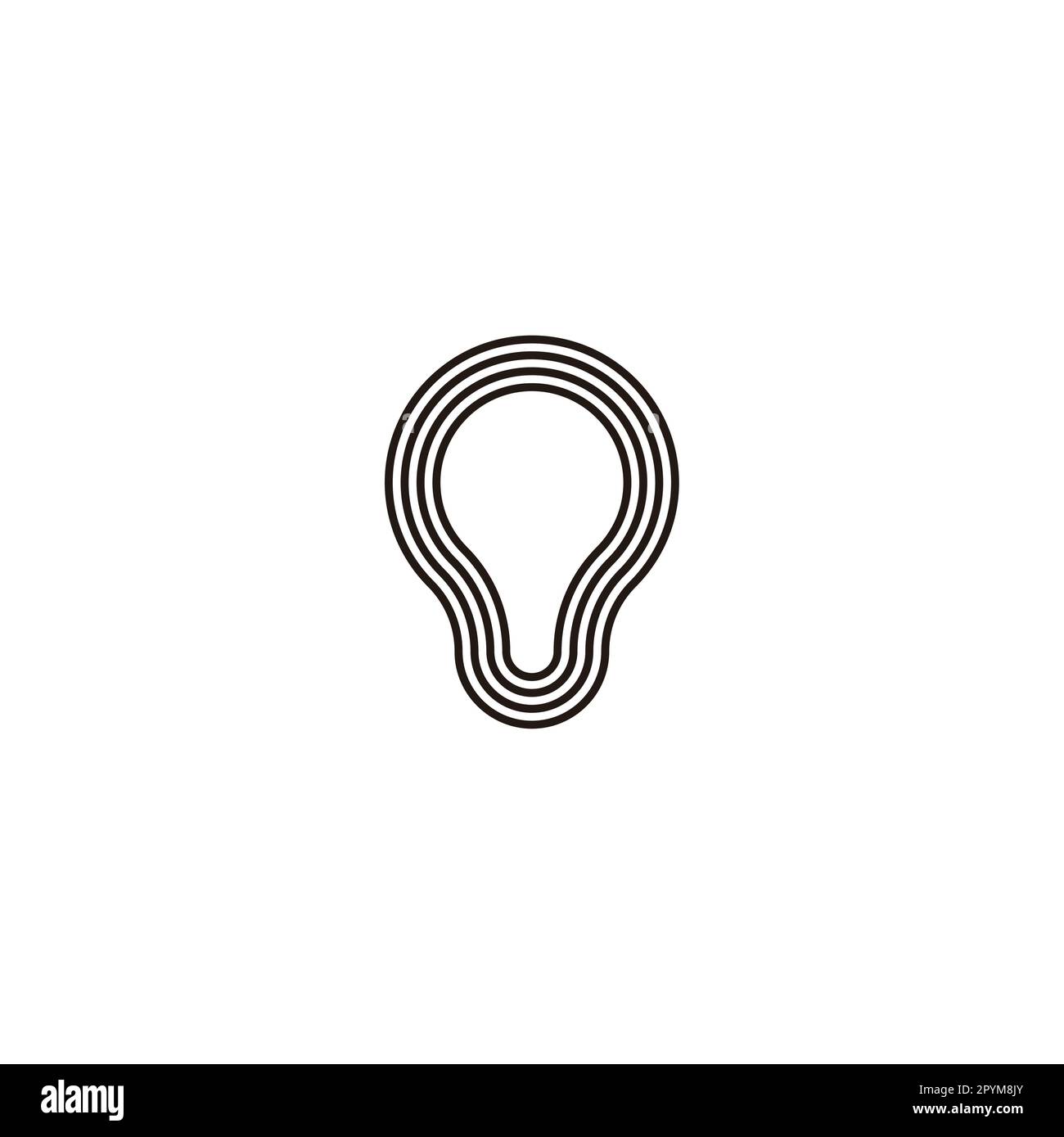 Lamp, lines geometric symbol simple logo vector Stock Vector Image ...