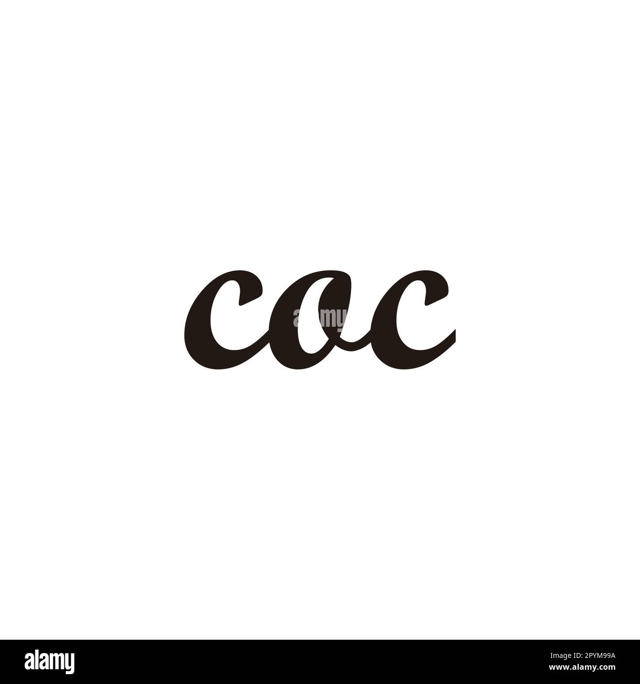 Letter coc connect geometric symbol simple logo vector Stock Vector ...