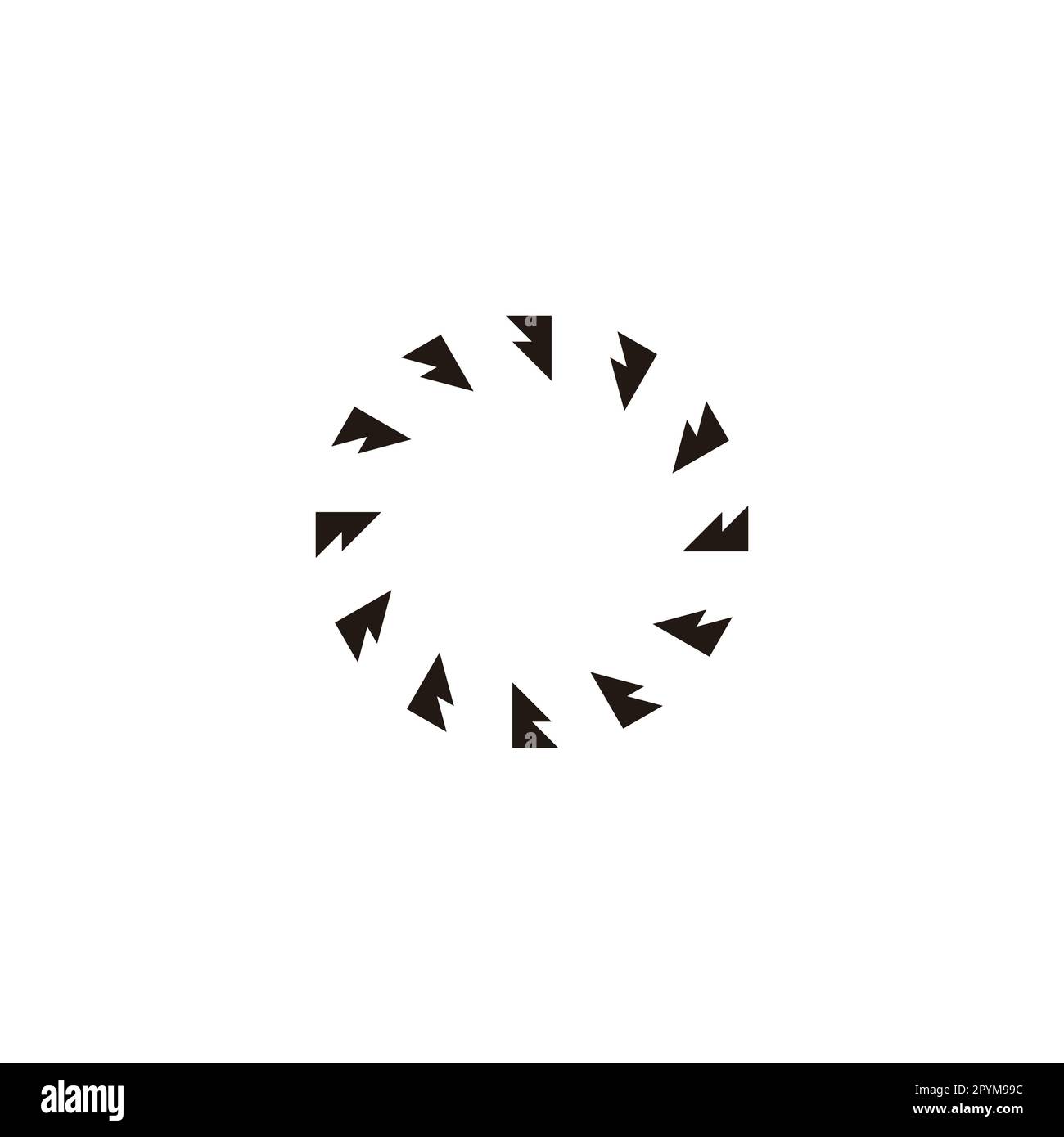 Arrows, circular geometric symbol simple logo vector Stock Vector Image ...