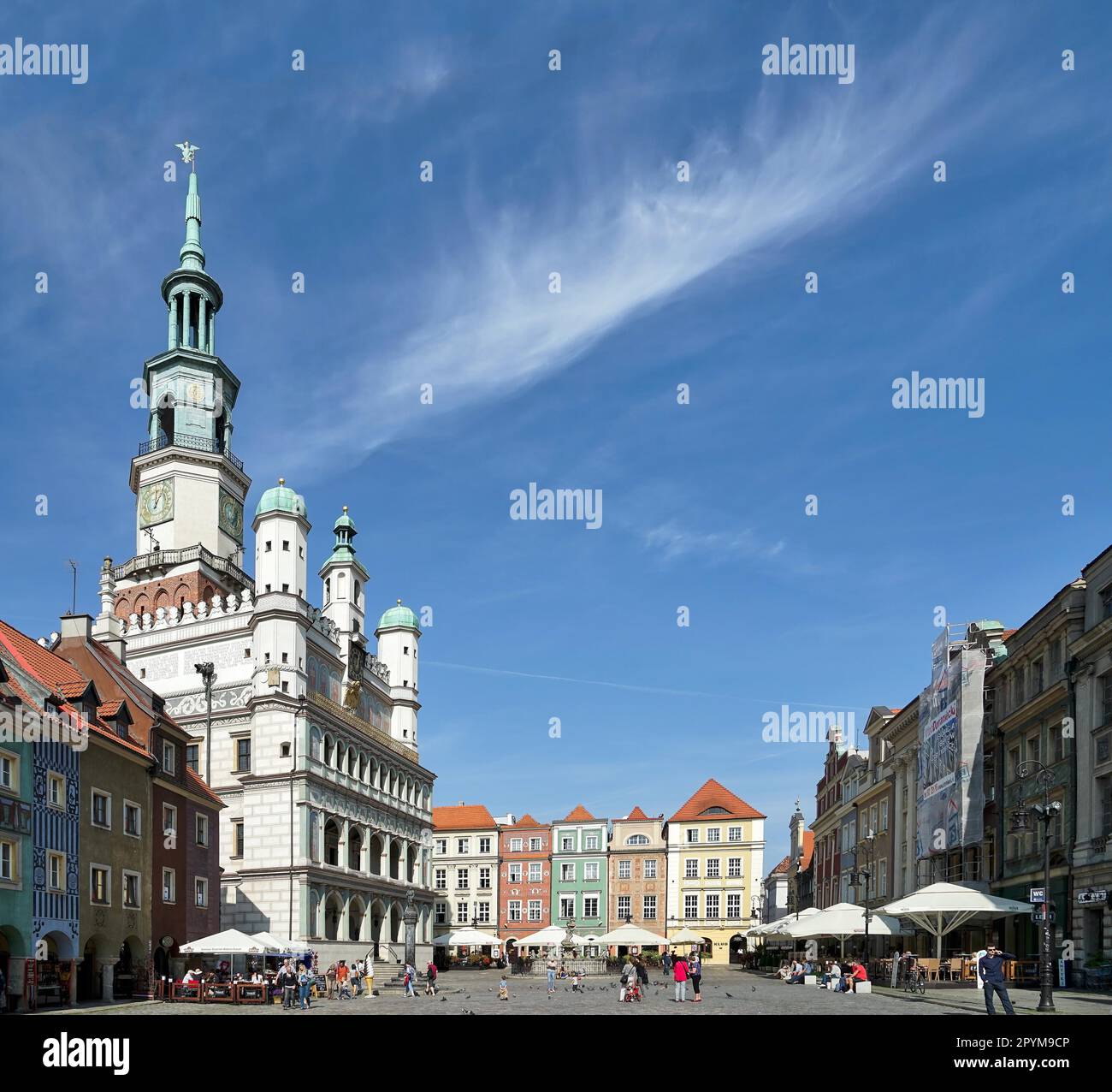 Town Hall Clock Tower in Poznan Stock Photo - Alamy