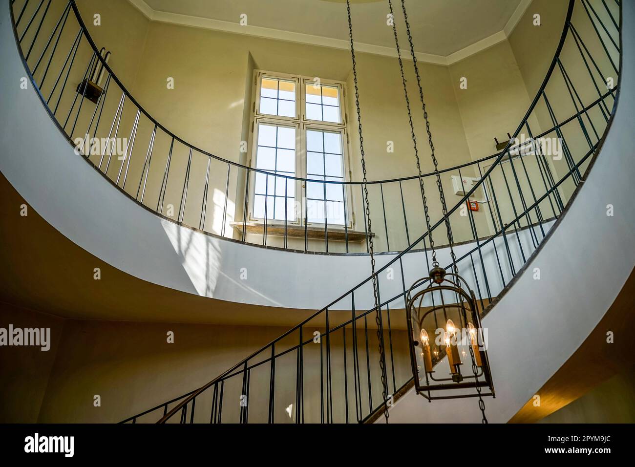 Spiral Staircase at the Wilanow Palace in Warsaw Stock Photo - Alamy