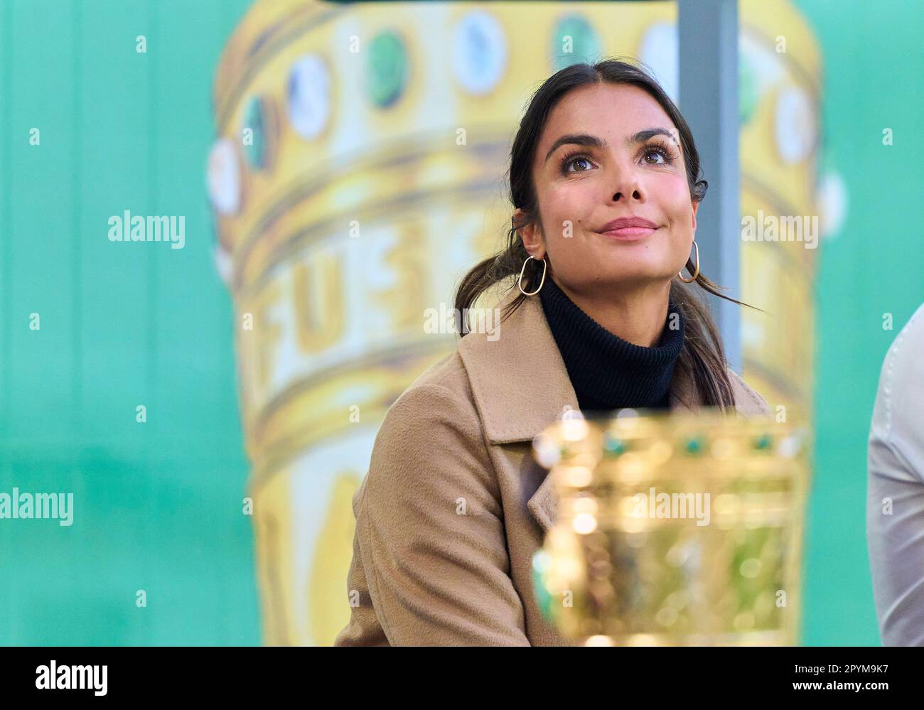 Stuttgart, Germany. 03rd May, 2023. Lea Wagner, presenter ARD Sport ...