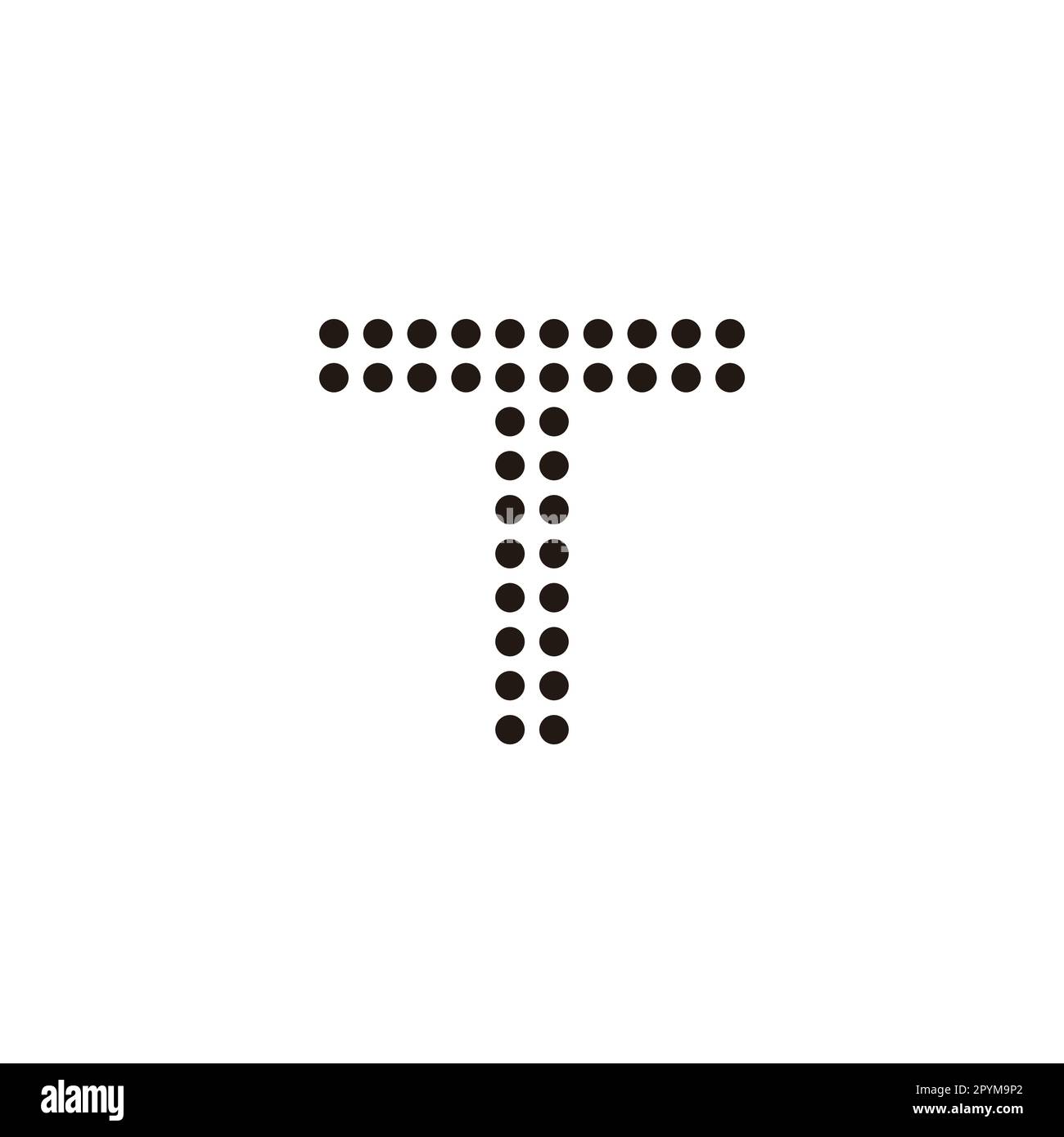 Letter T screen, technology geometric symbol simple logo vector Stock ...