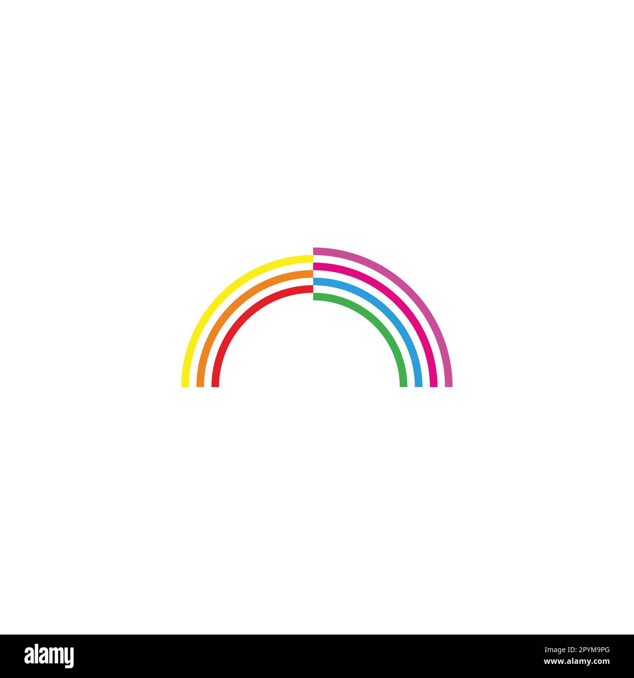 Rainbow lines Stock Vector Images - Alamy
