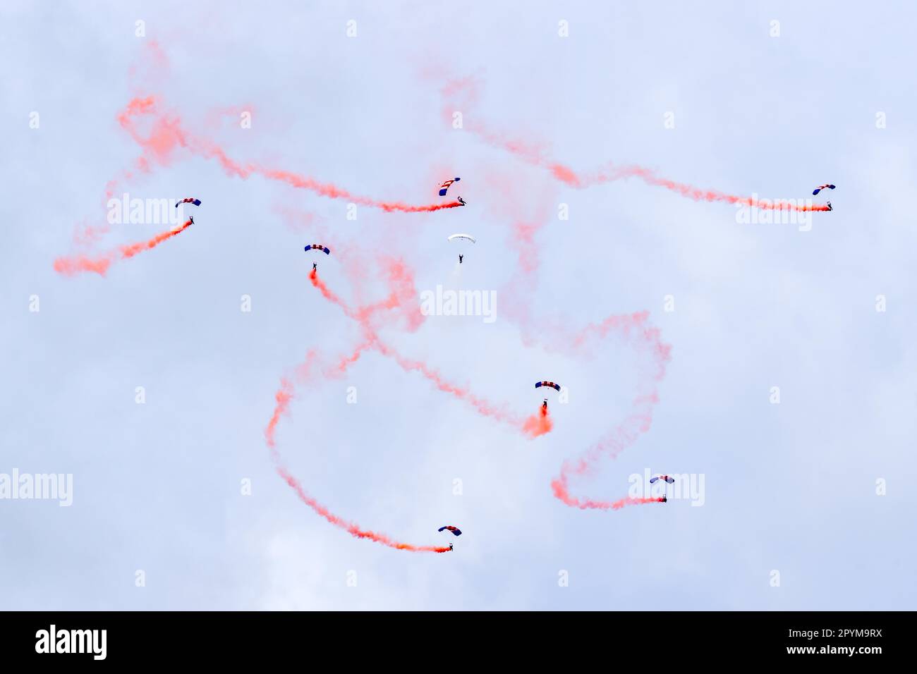 RAF Falcons Display Team Stock Photo - Alamy