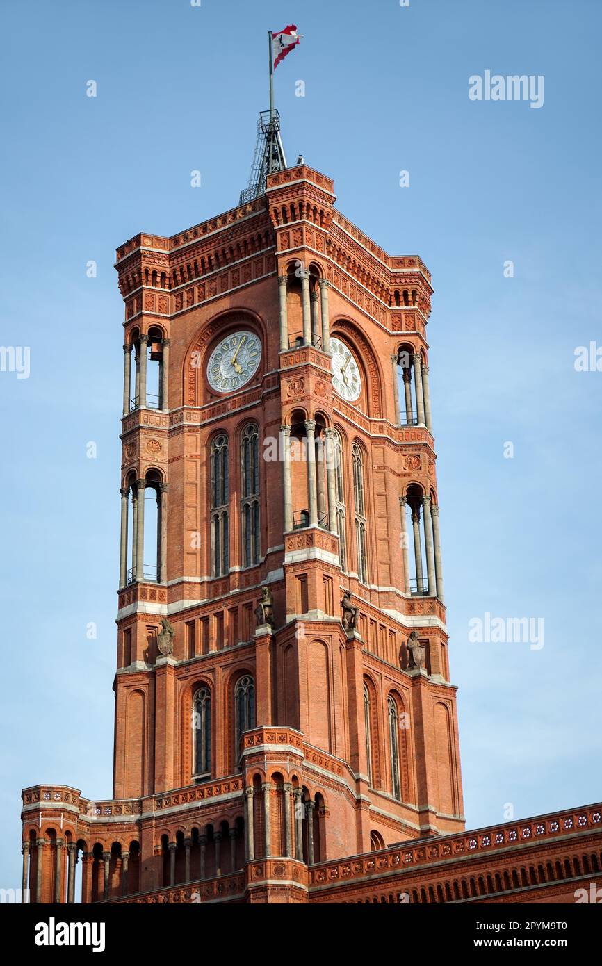 The Red Town Hall in Berlin Stock Photo - Alamy