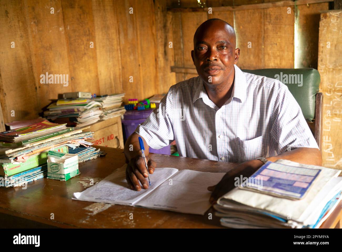 Ondo State, Nigeria - May 2nd, 2023 - Head Teacher of Abereke School ...