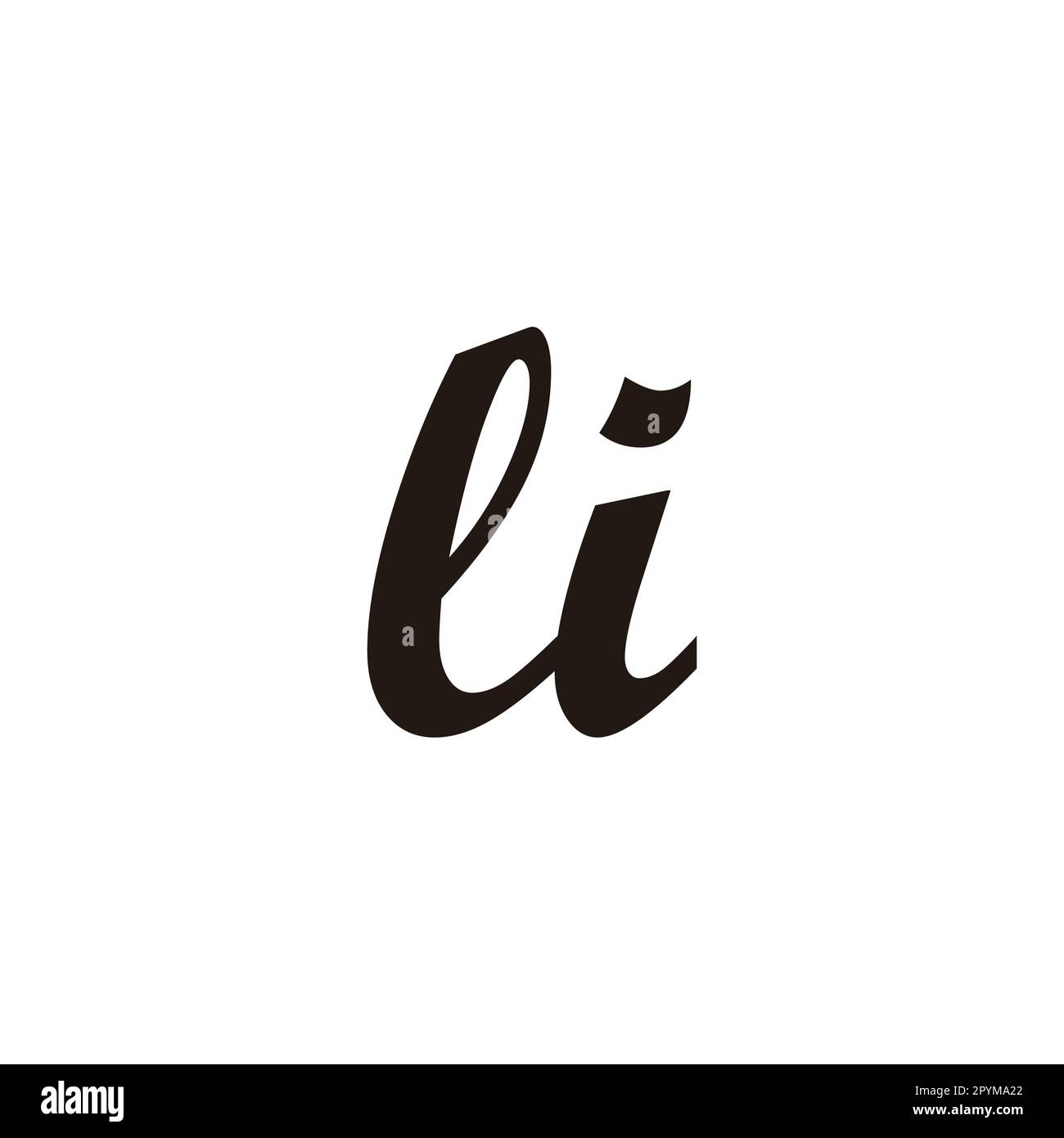 Letter Li connect geometric symbol simple logo vector Stock Vector Image & Art - Alamy