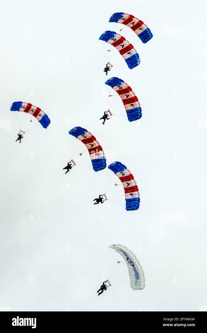 RAF Falcons Display Team Stock Photo - Alamy
