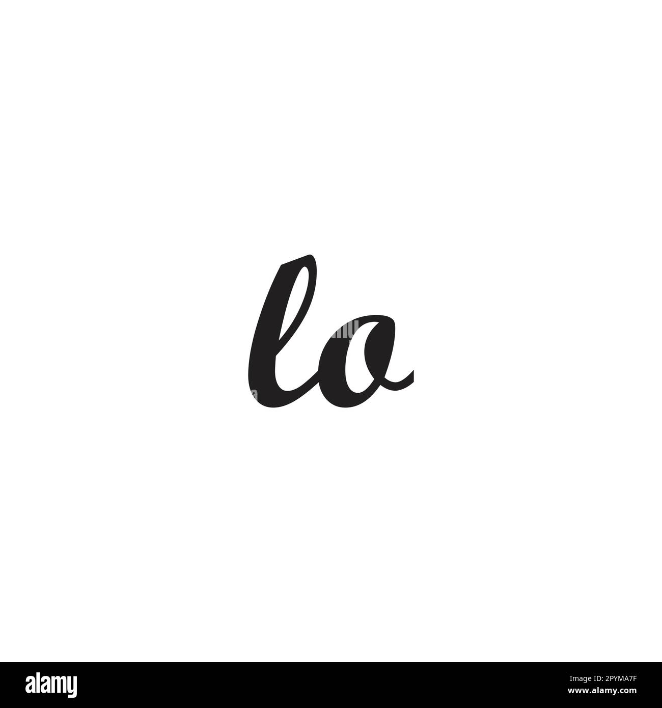 Letter lo connect geometric symbol simple logo vector Stock Vector ...