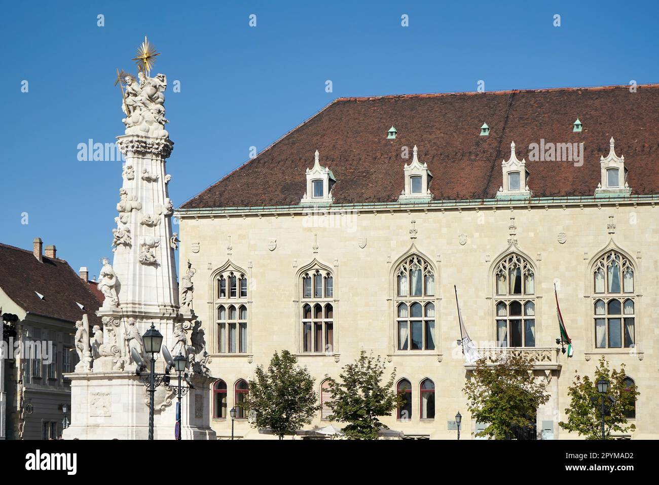 View of trinity column hi-res stock photography and images - Alamy