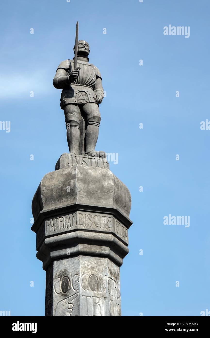 Pranger statue in Poznan Stock Photo - Alamy