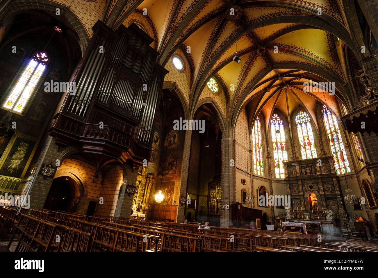 catedral de San Juan Bautista, siglo XIV-XVI, Perpignan, pirineos ...