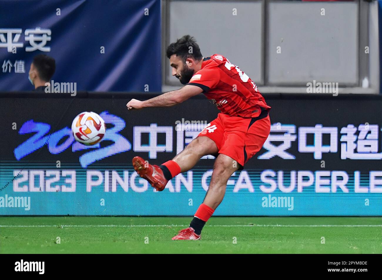 Shanghai Port Football Club 1-1 draw Shanghai Shenhua Football Club at ...