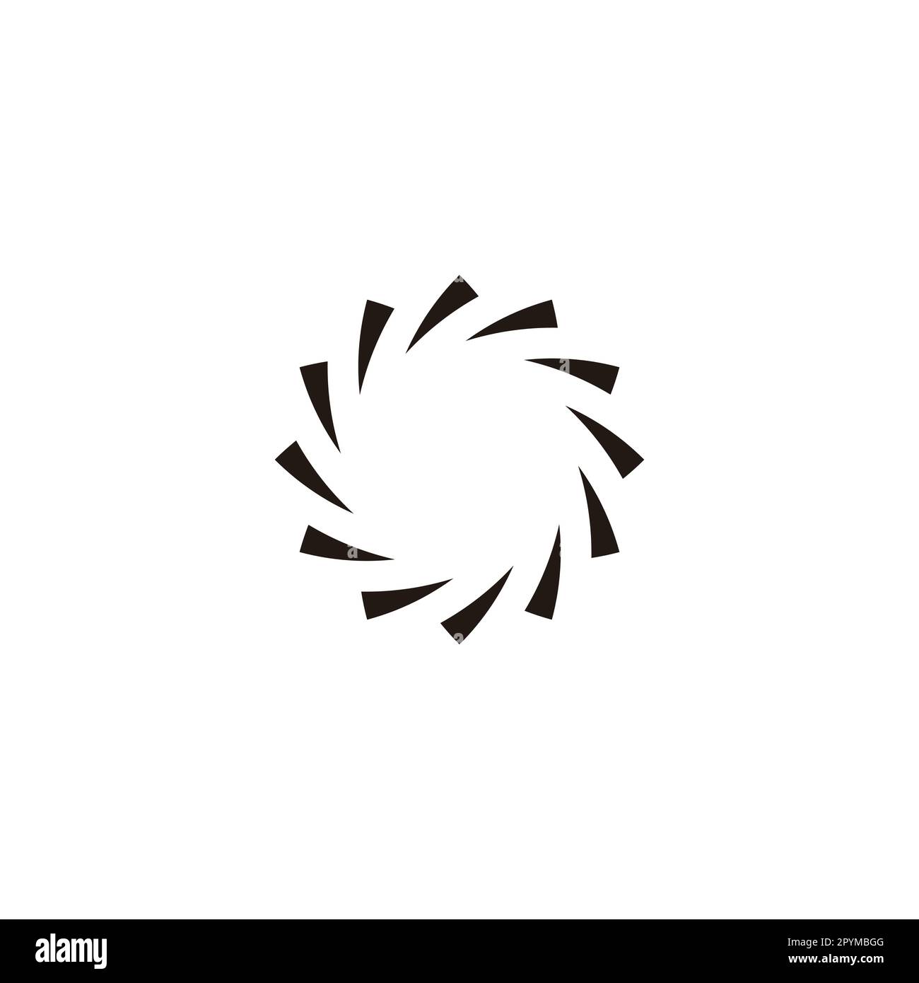 Figure, papers, rounded geometric symbol simple logo vector Stock ...