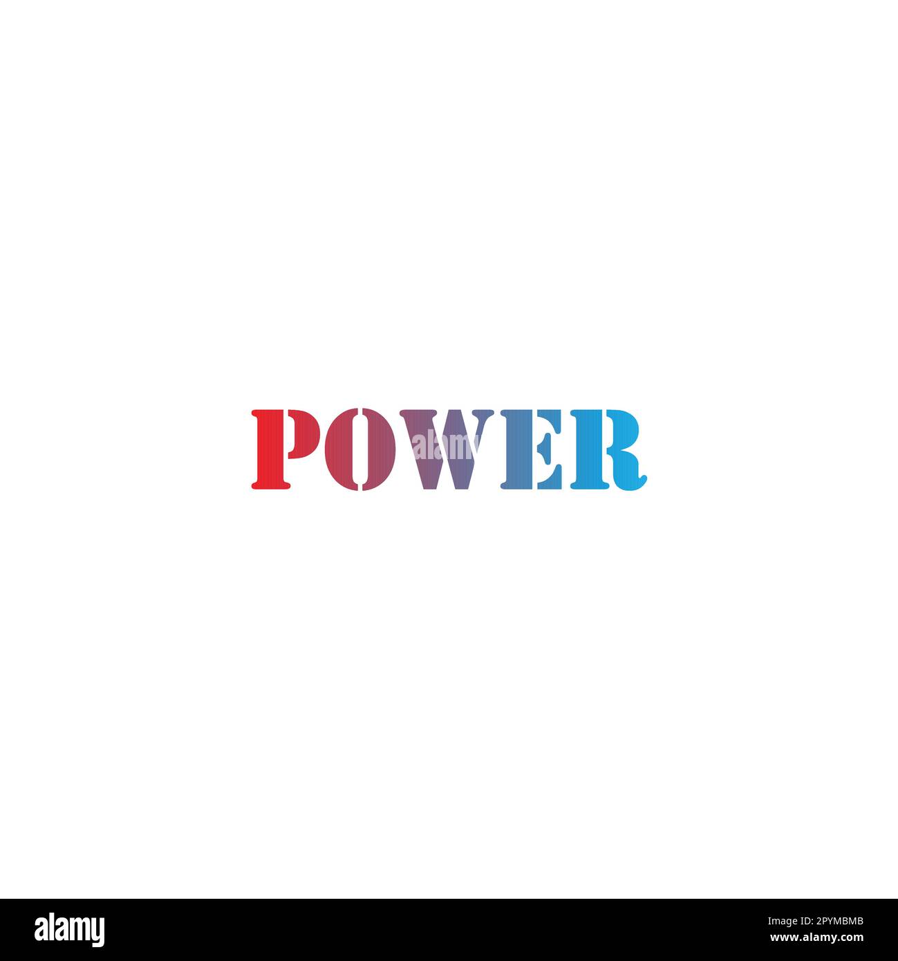 Letter, "POWER", geometric symbol simple logo vector Stock Vector Image ...