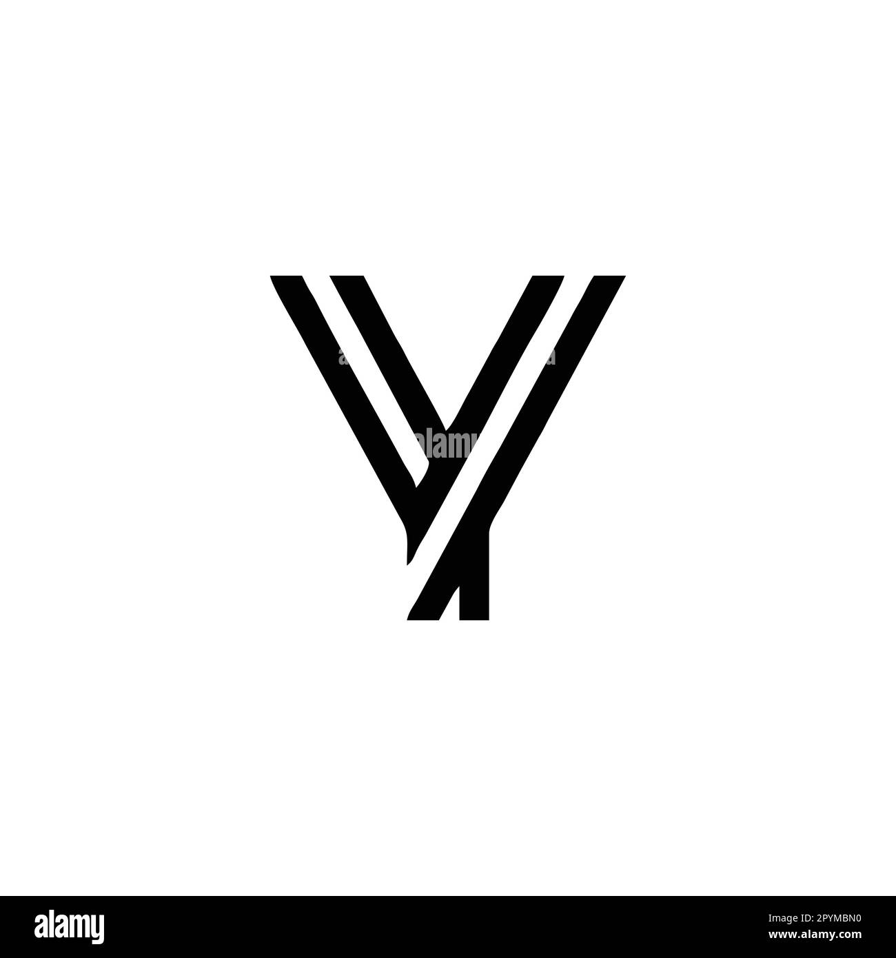 Letter Y lines geometric symbol simple logo vector Stock Vector Image ...