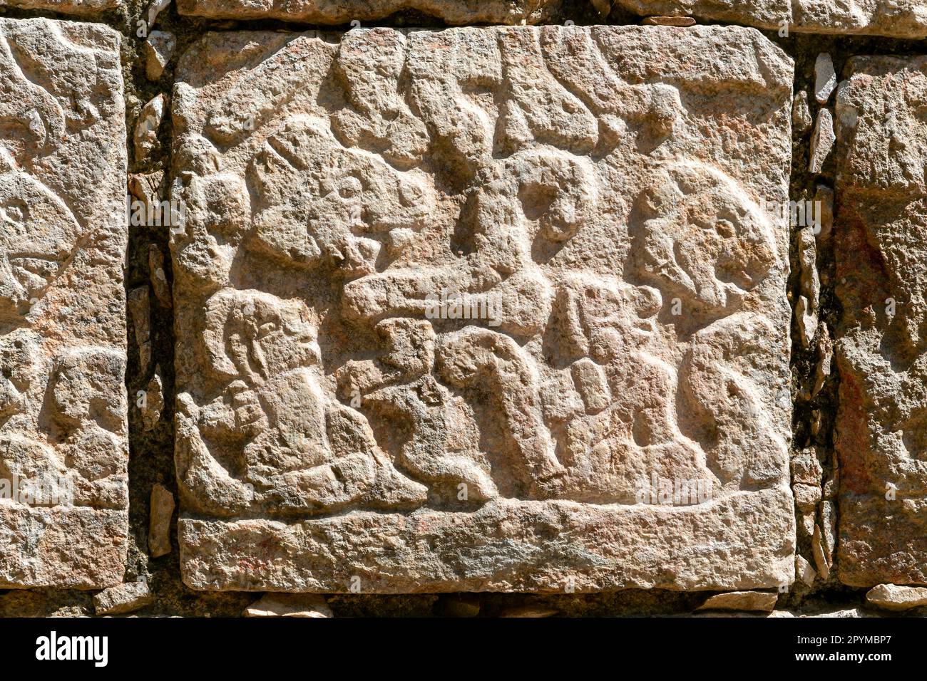 Carved stonework details, Temple of Panels, Templo de los Tableros ...