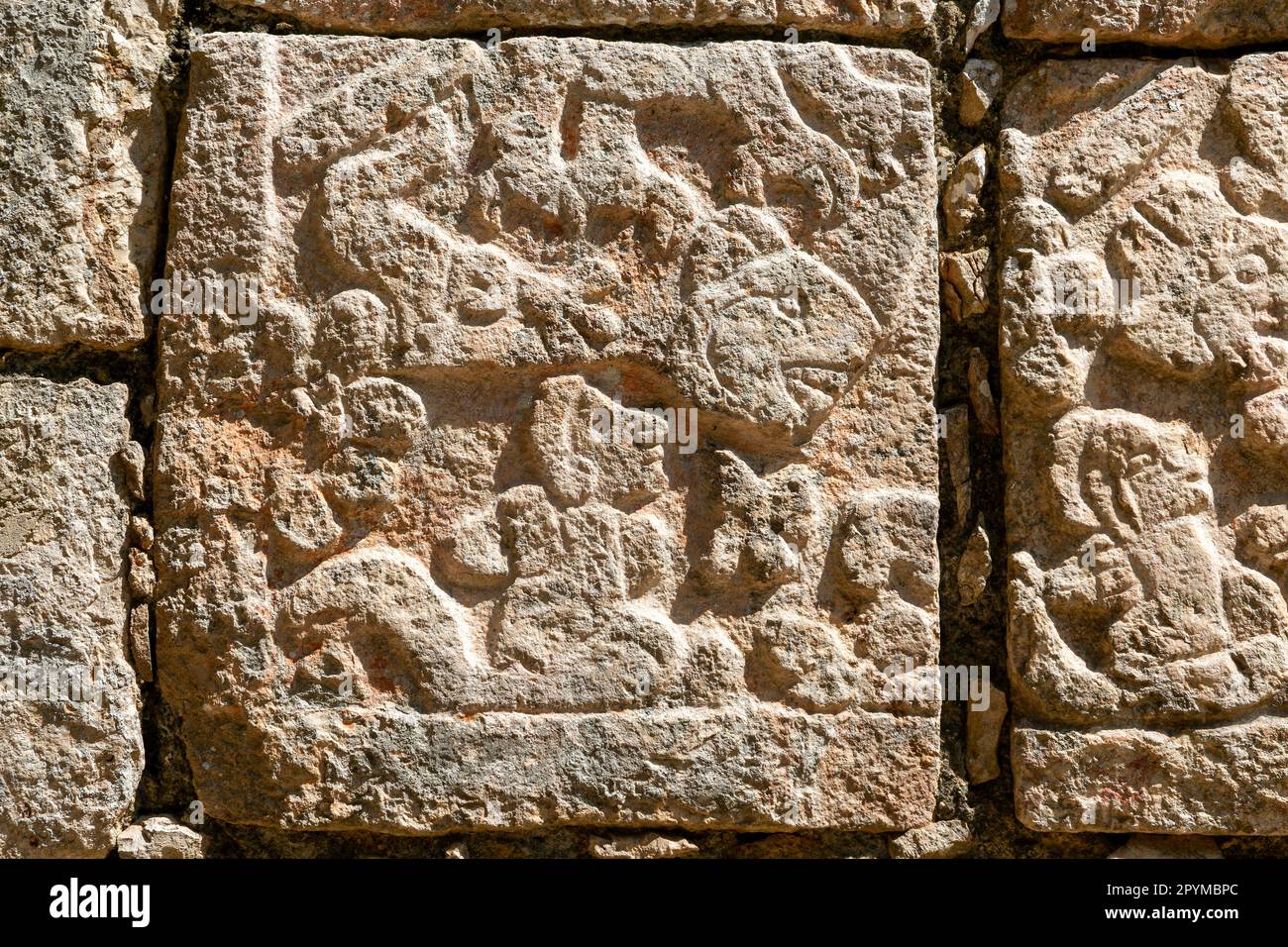 Carved stonework details, Temple of Panels, Templo de los Tableros ...