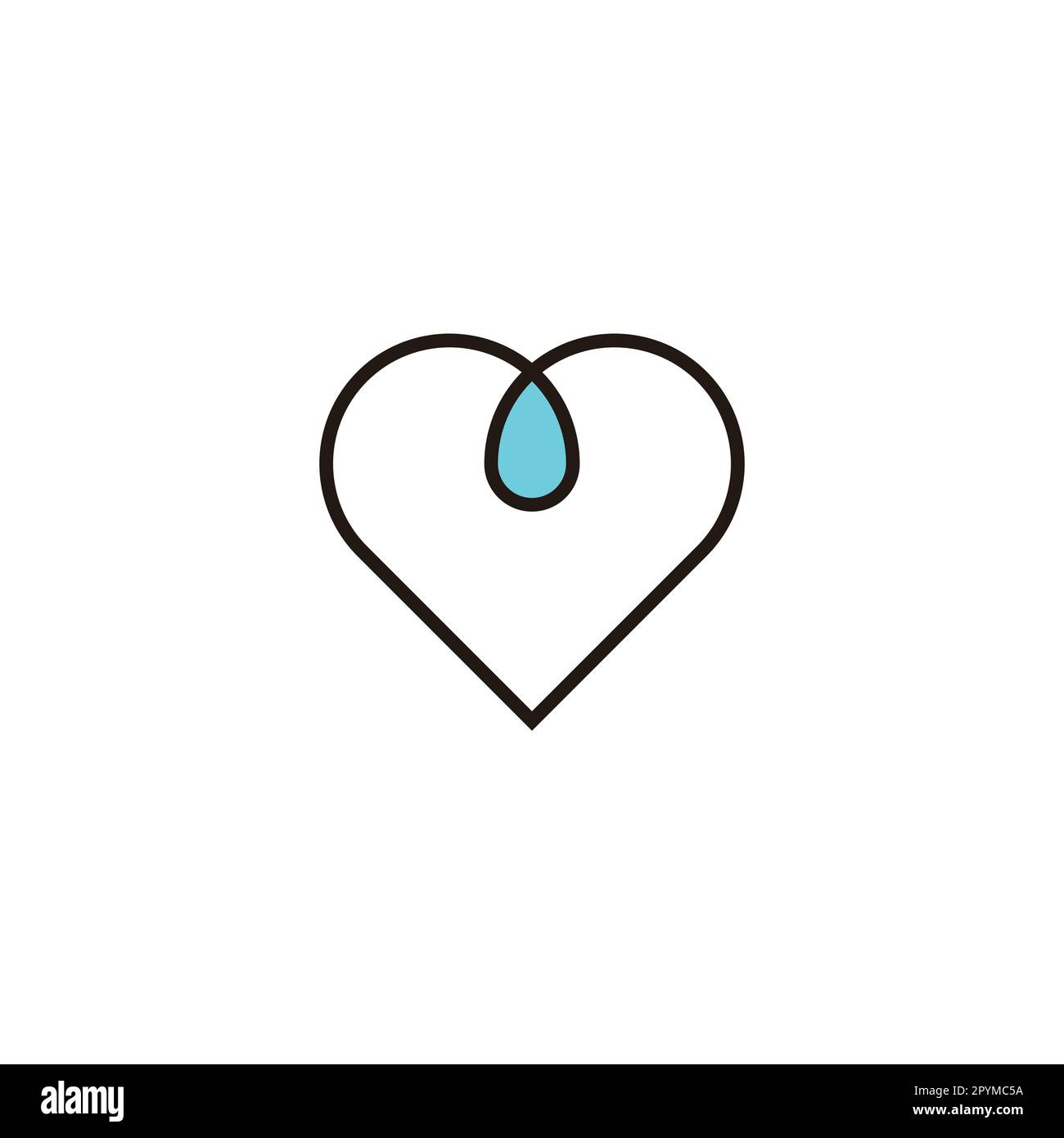 Aqua heart Stock Vector Images - Alamy